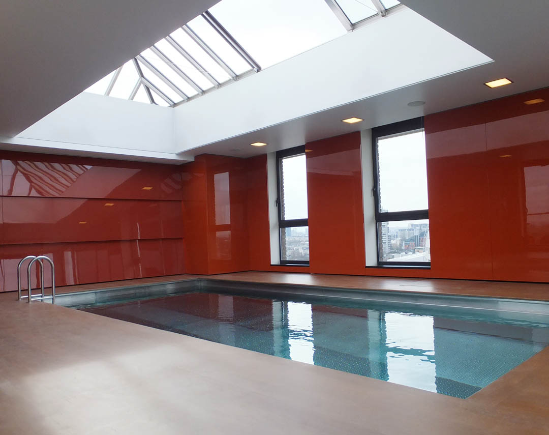 retractable pitched roof over pool - meia - Moving Elements in Architecture