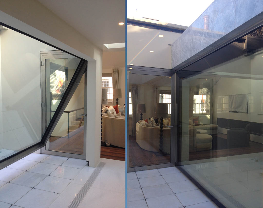 hydraulic hinged opening glass wall | meia – Moving Elements in ...